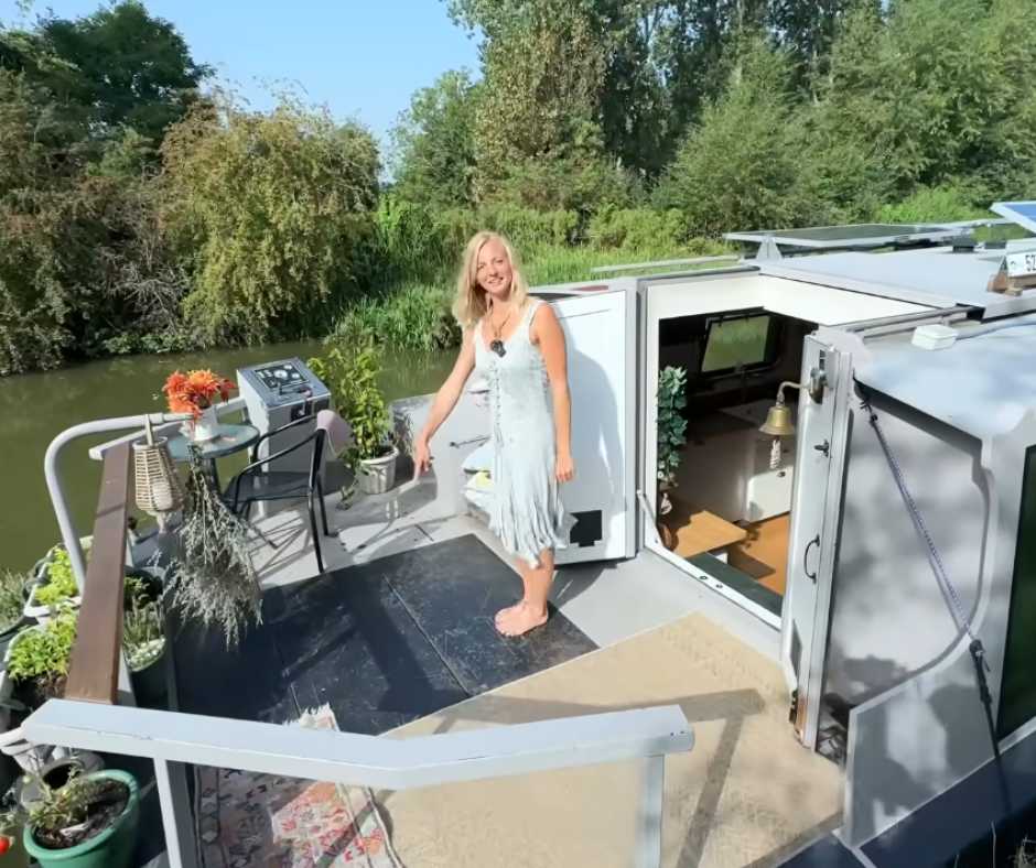 Woman Builds Floating Home After Mortgage Rejection