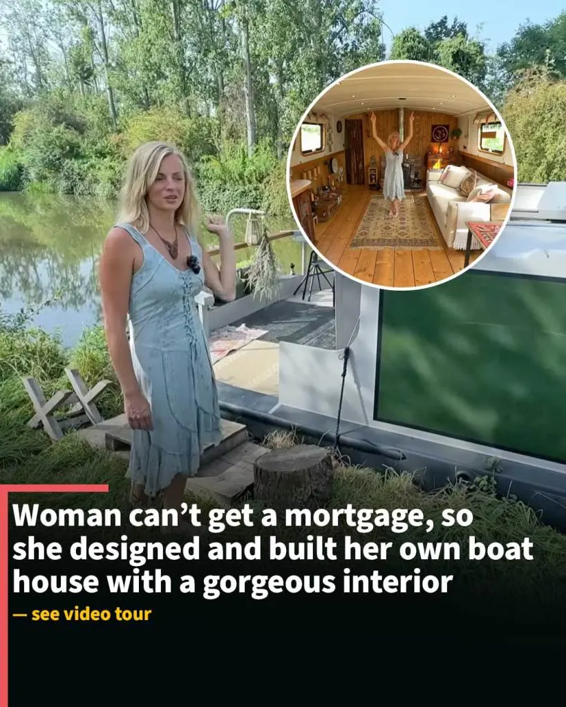 Woman Builds Floating Home After Mortgage Rejection