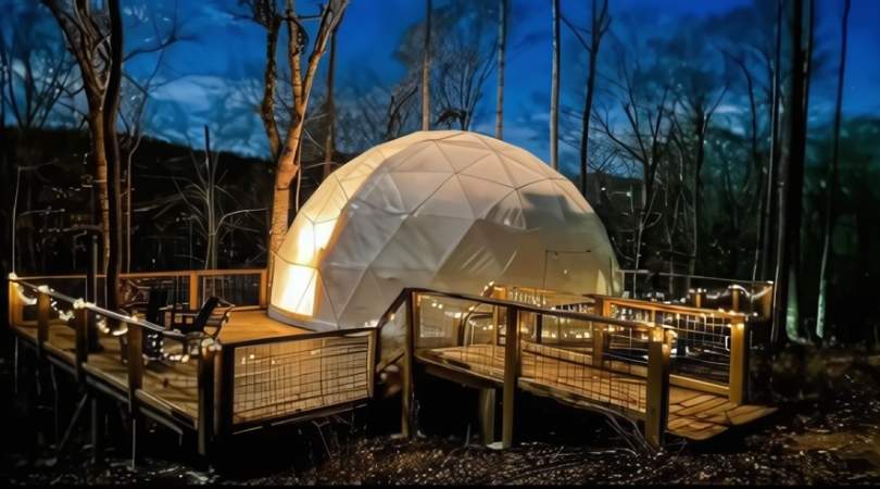 Stunning Luxury Dome Home Built on Couple's Land