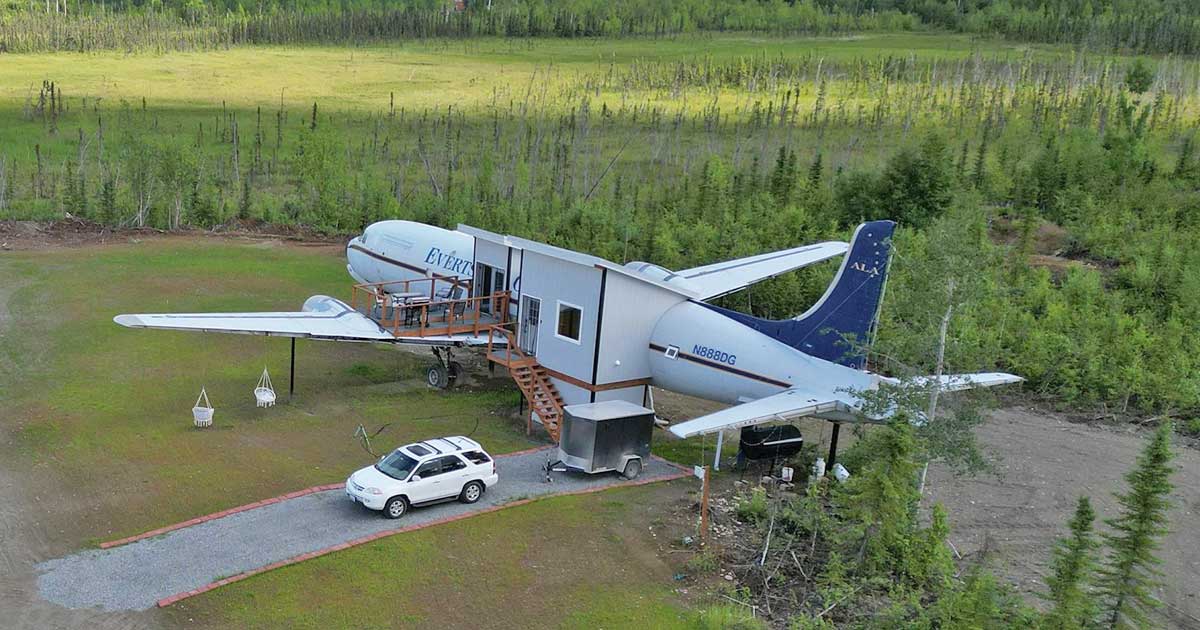Historic Airplane Transformed Into Luxury Accommodation