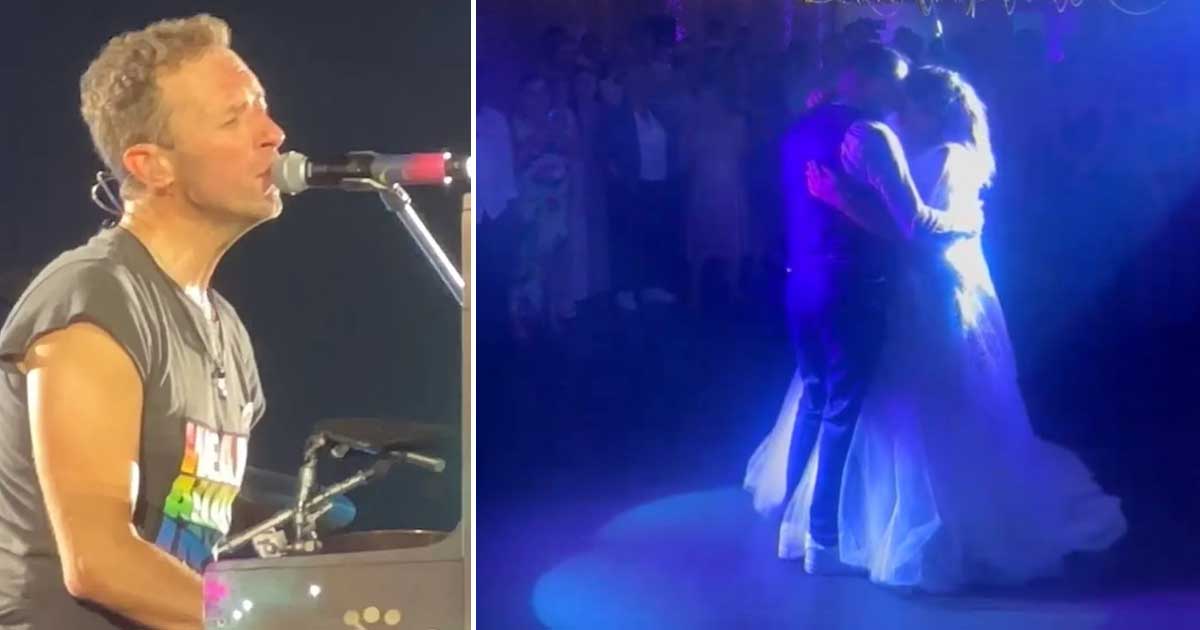 Coldplay's New Song Premieres at Couple's Wedding Dance