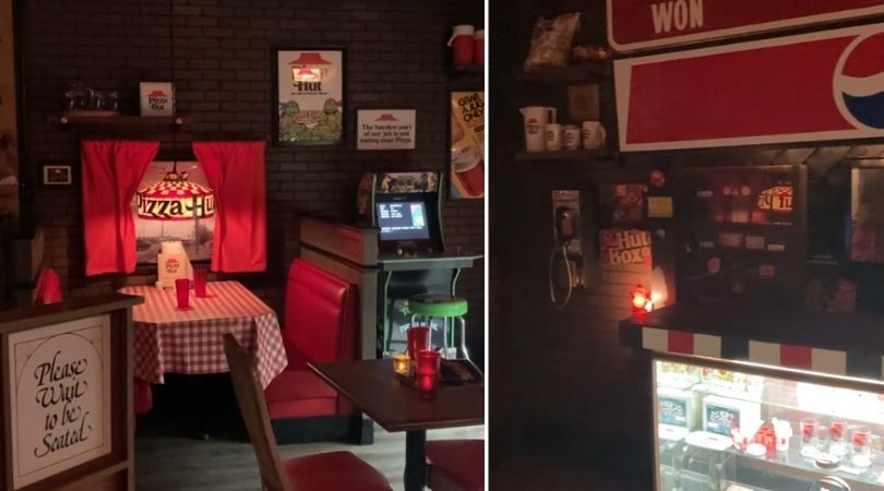 Couple Transforms Garage into Retro Pizza Hut
