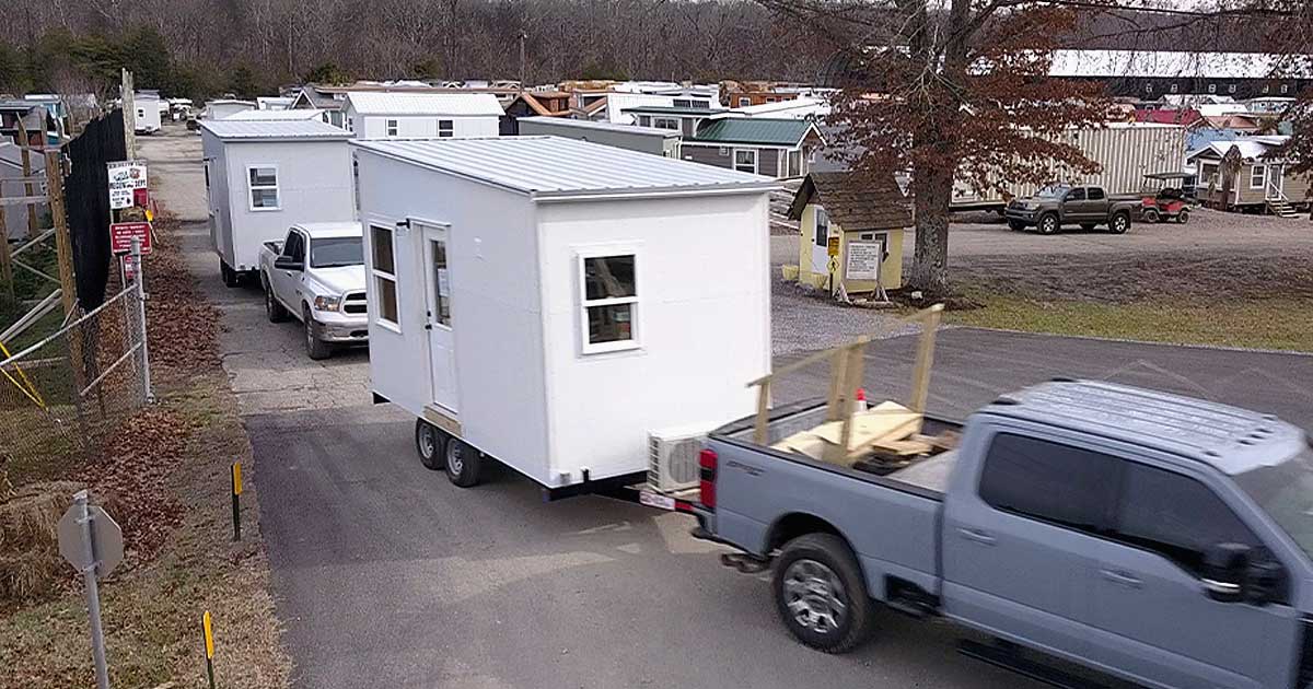 Lowe’s Donates Tiny Homes to Hurricane Victims