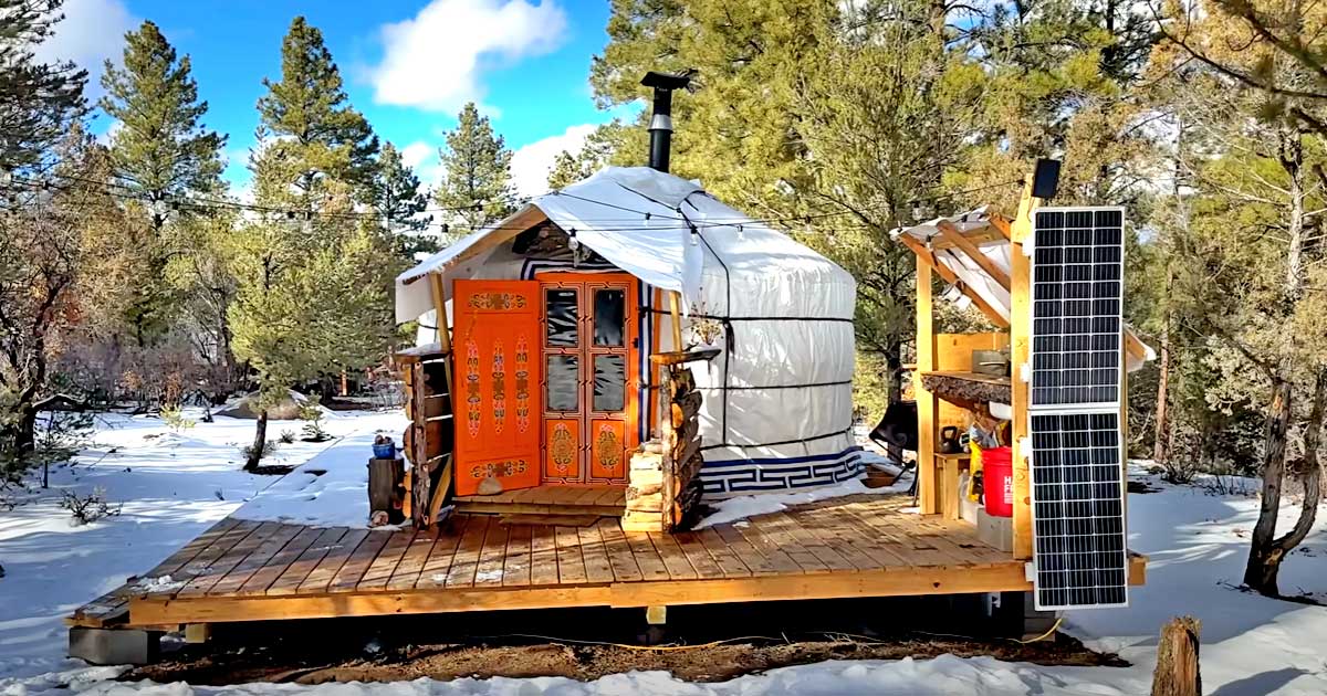 Living Off-Grid in a $2,800 Mongolian Yurt