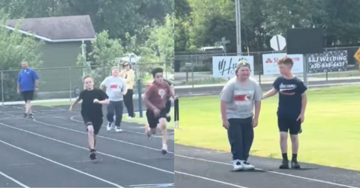 True Sportsmanship Shines as Young Runner Helps Classmate