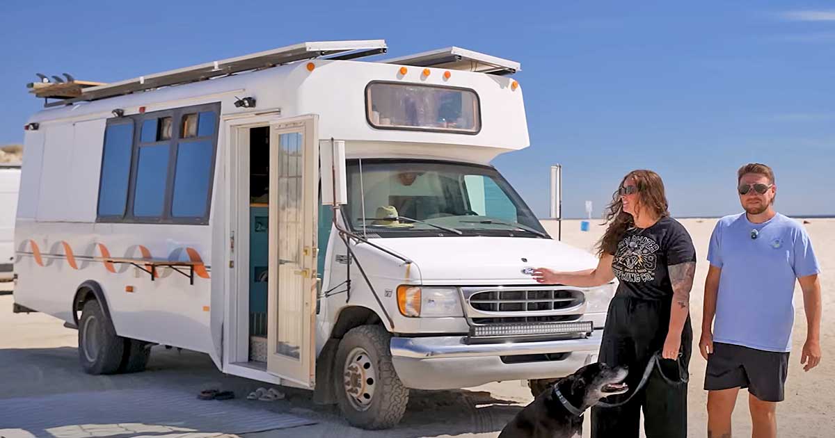 Couple Transforms Shuttle Bus Tiny Home Into Dream Space